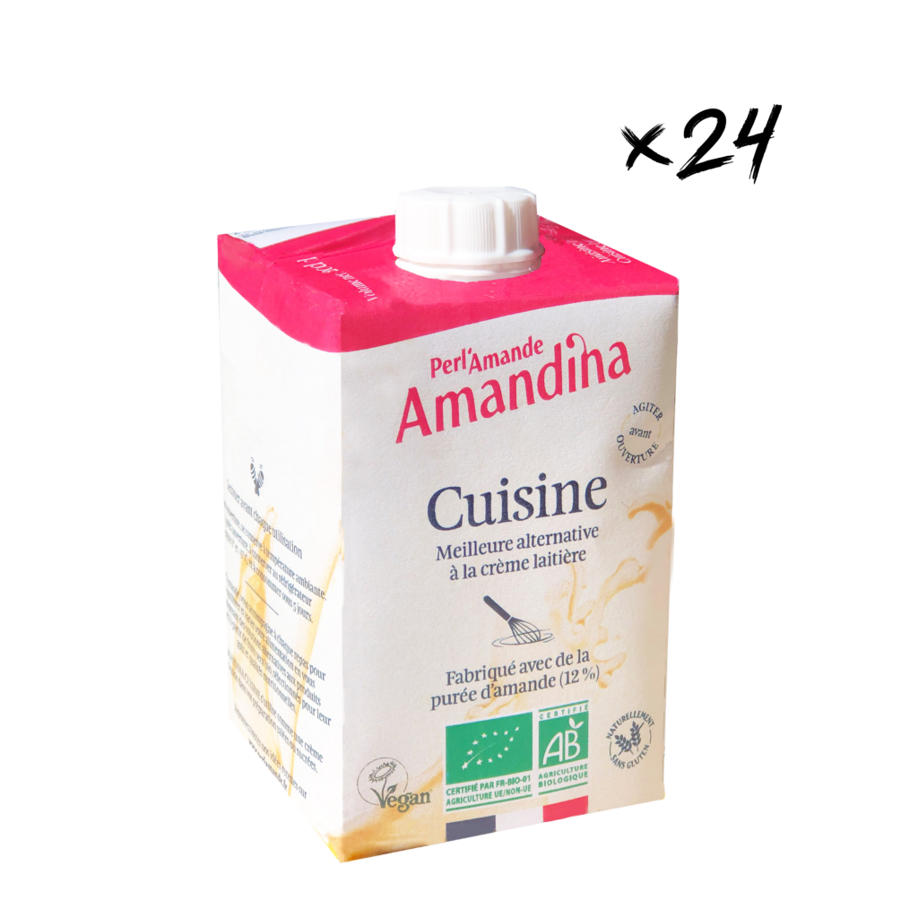 AMANDINA CUISINE 12% amandes 20cl x24 | Entrepôt Bio